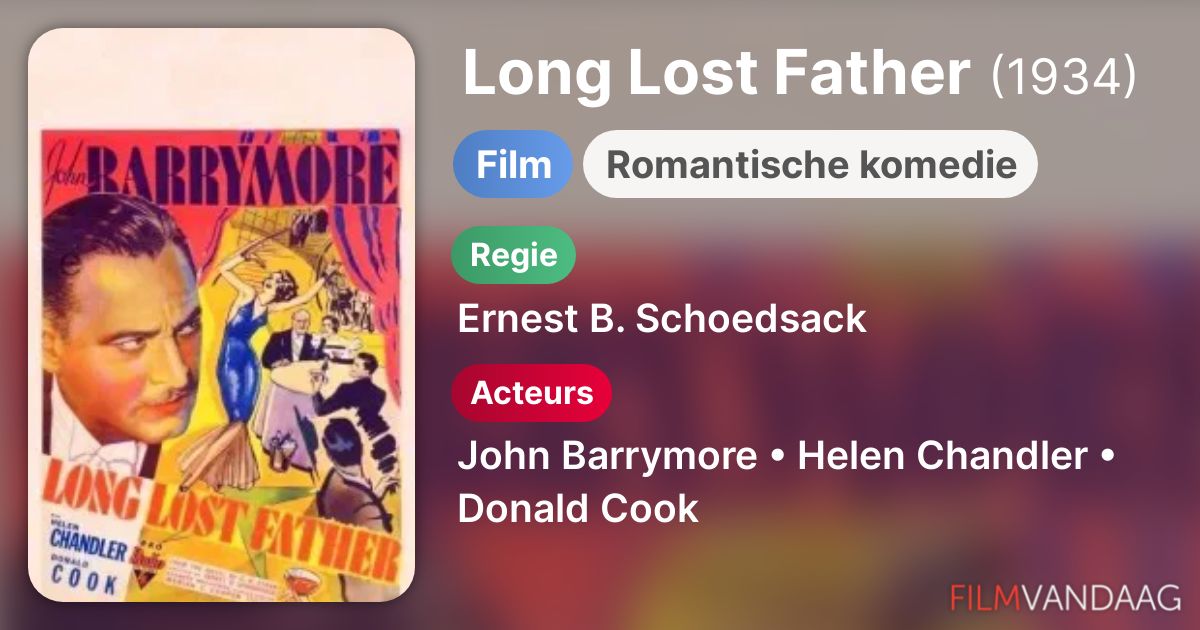 Long Lost Father (film, 1934) - FilmVandaag.nl