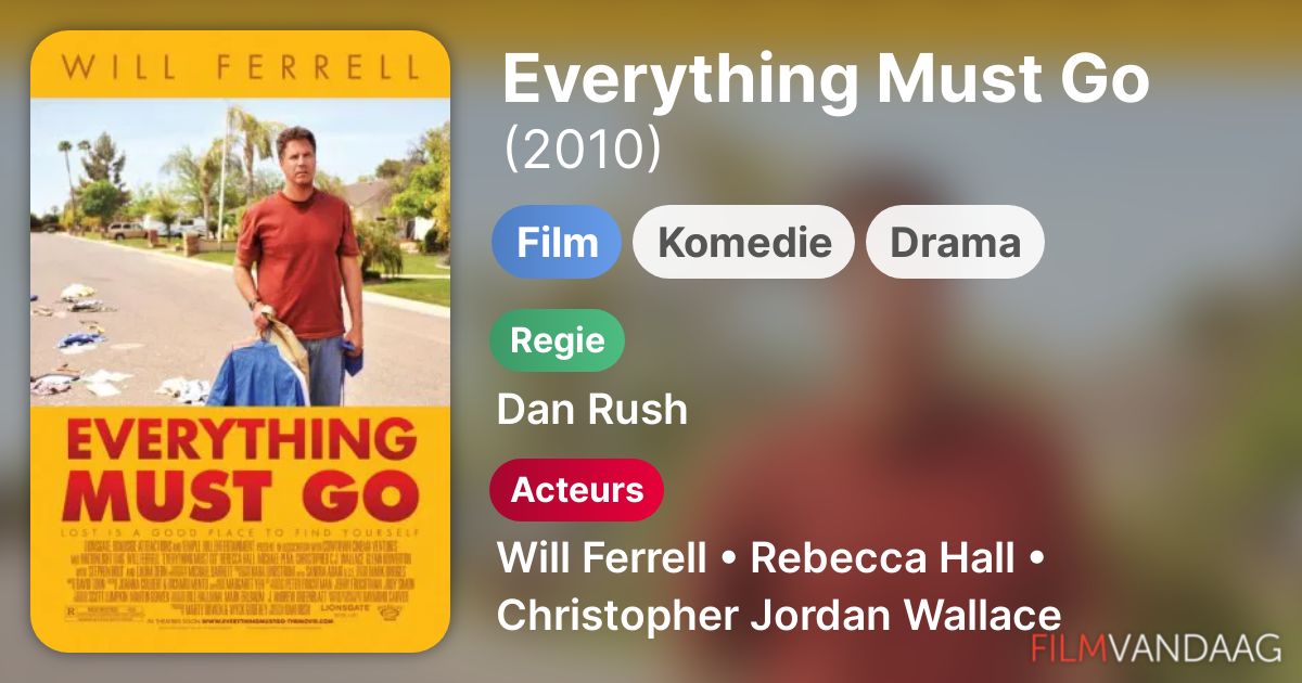 Everything Must Go (film, 2010) - FilmVandaag.nl