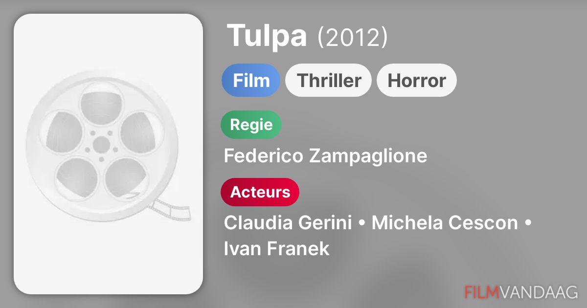 Tulpa (film, 2012) - FilmVandaag.nl