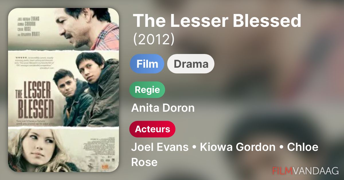 The Lesser Blessed (film, 2012) - FilmVandaag.nl