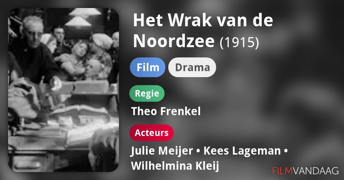 Het Wrak van de Noordzee (film, 1915) - FilmVandaag.nl