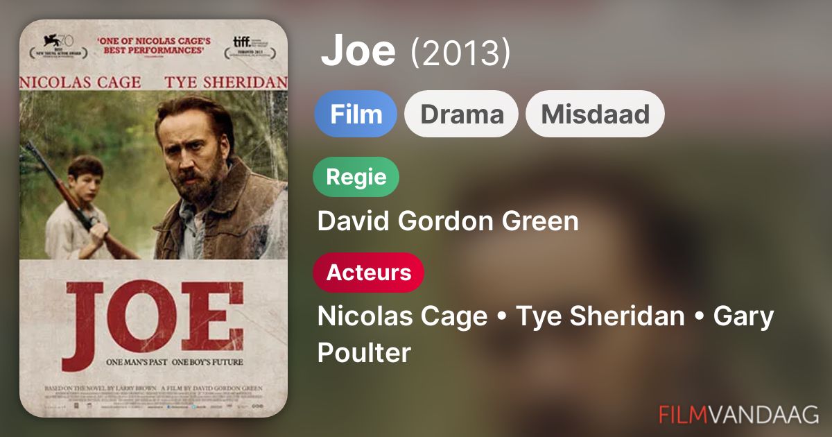 Joe (film, 2013) - FilmVandaag.nl