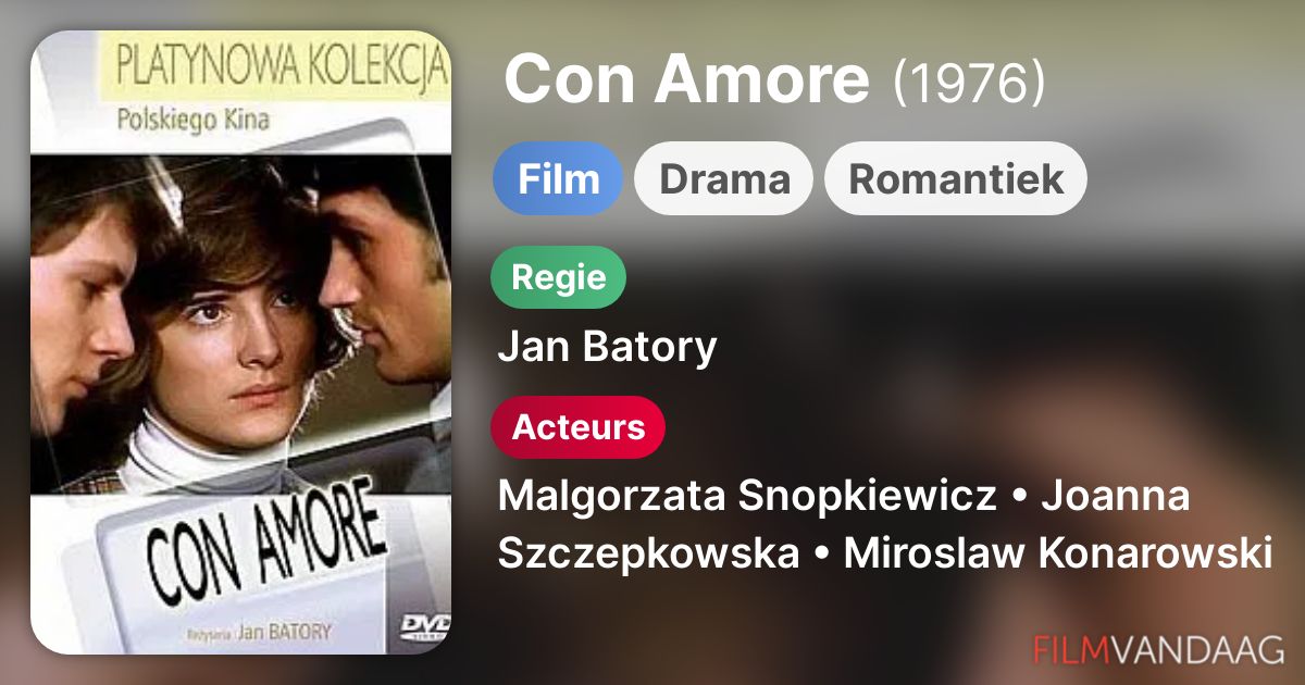 Con Amore (film, 1976) - FilmVandaag.nl