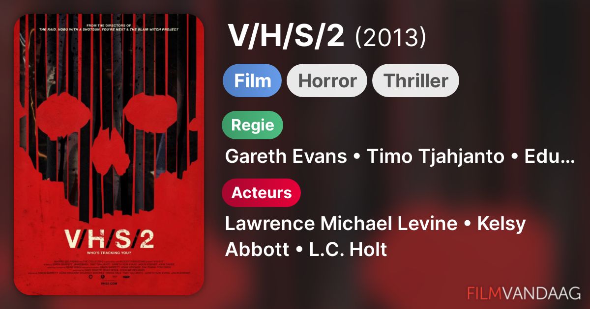V/H/S/2 (film, 2013) - FilmVandaag.nl
