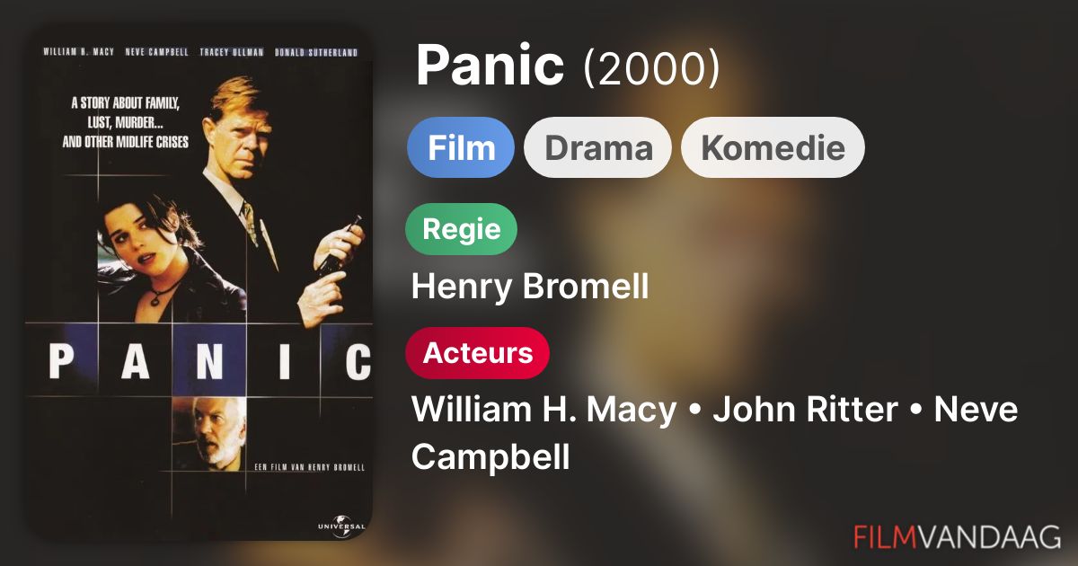 Panic (film, 2000) - FilmVandaag.nl