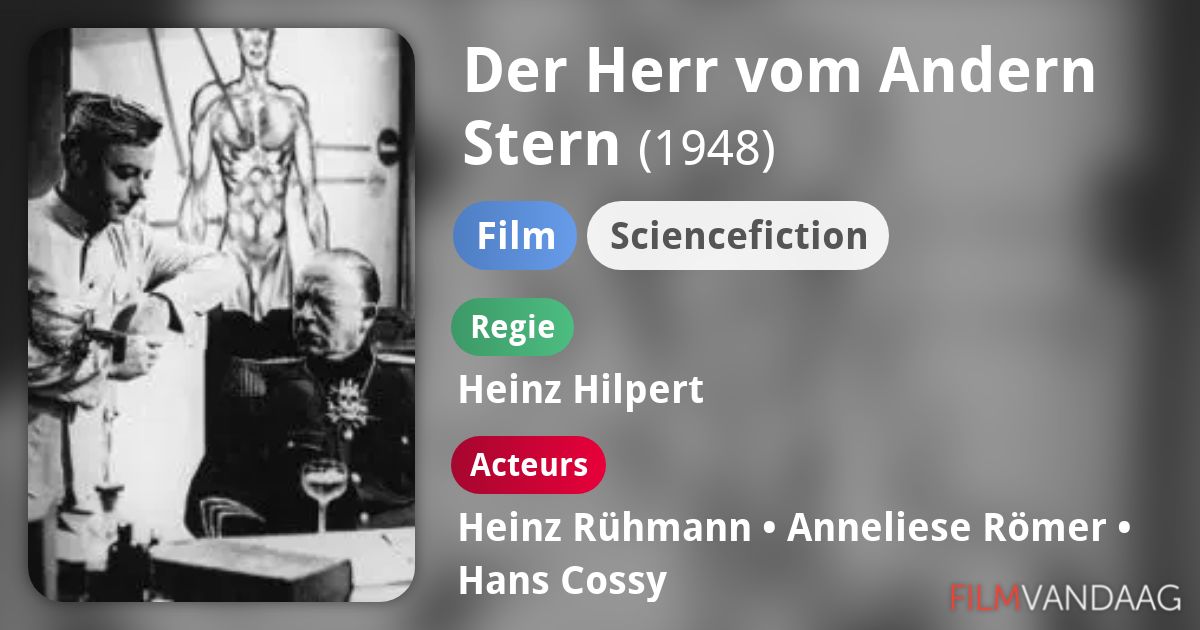 Der Herr vom Andern Stern (film, 1948) - FilmVandaag.nl