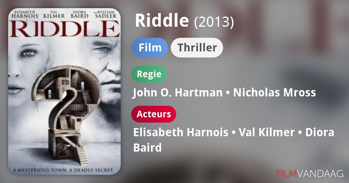 Riddle (film, 2013) - FilmVandaag.nl