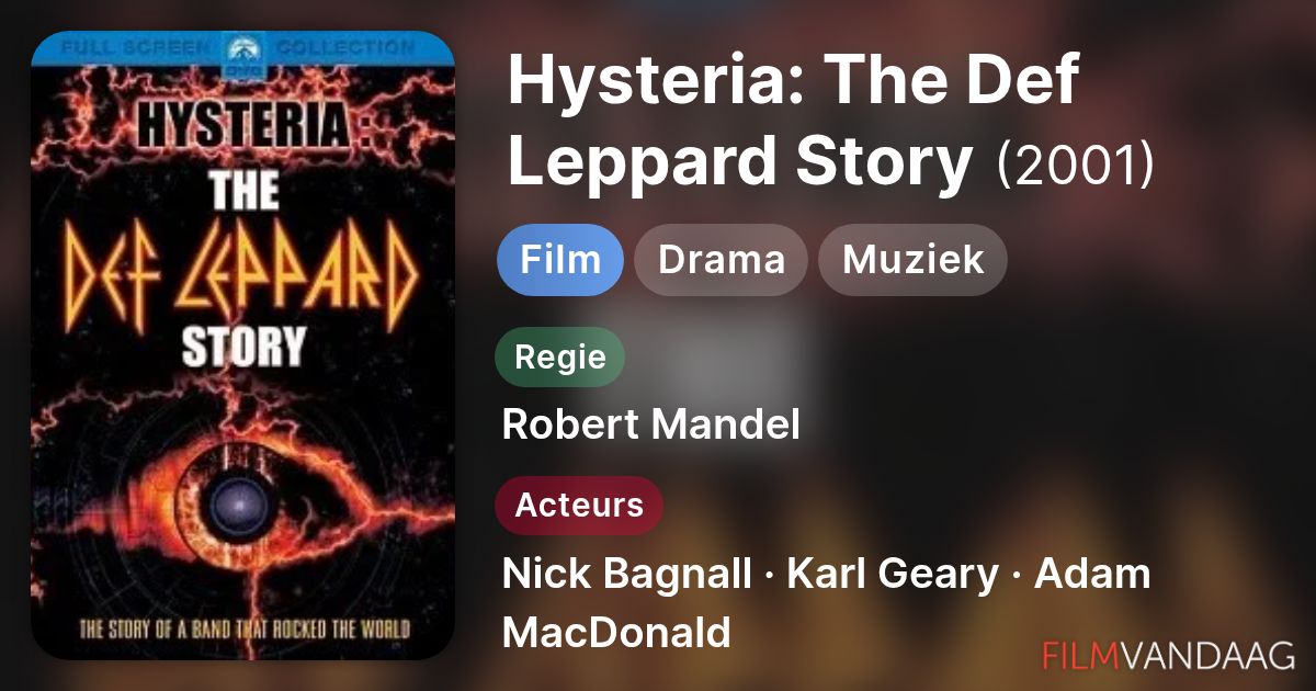 Hysteria: The Def Leppard Story (film, 2001) - FilmVandaag.nl