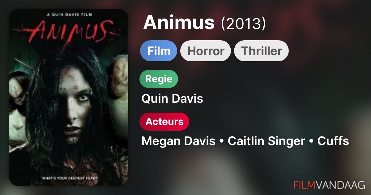 Animus (film, 2013) - FilmVandaag.nl