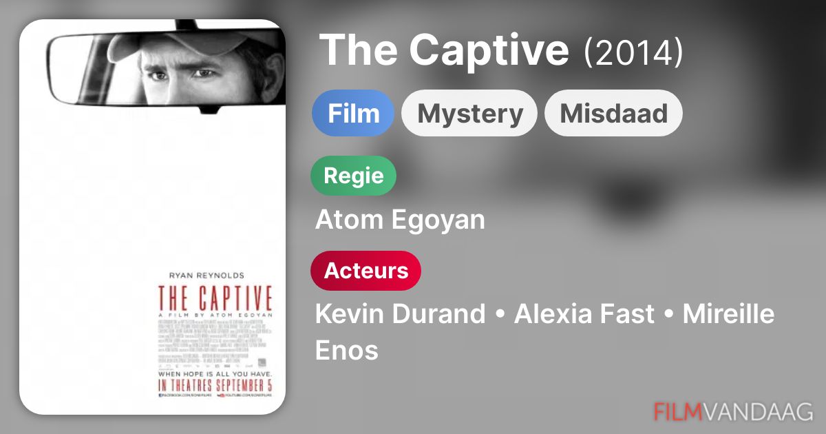 The Captive (film, 2014) - FilmVandaag.nl