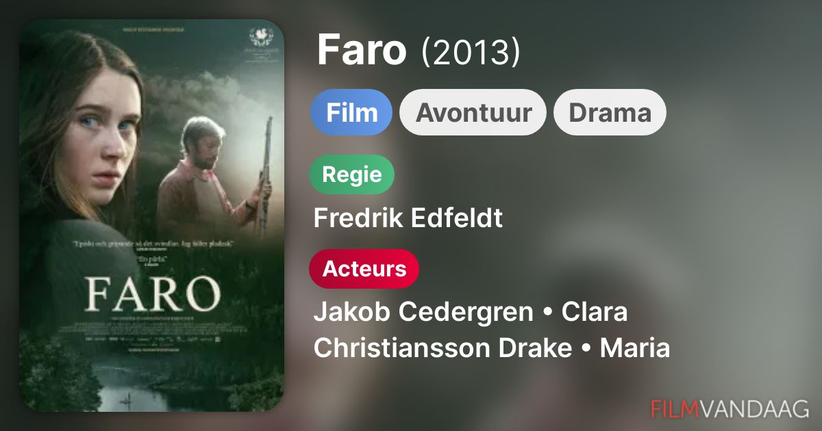 Faro (film, 2013) kopen op dvd of blu-ray - FilmVandaag.nl
