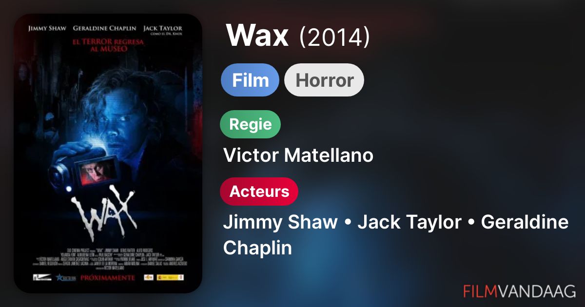Wax (film, 2014) - FilmVandaag.nl