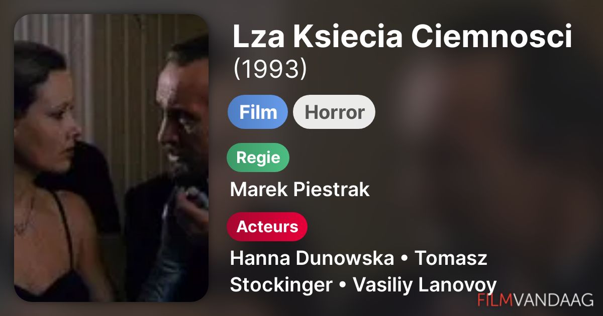 Lza Ksiecia Ciemnosci (film, 1993) - FilmVandaag.nl