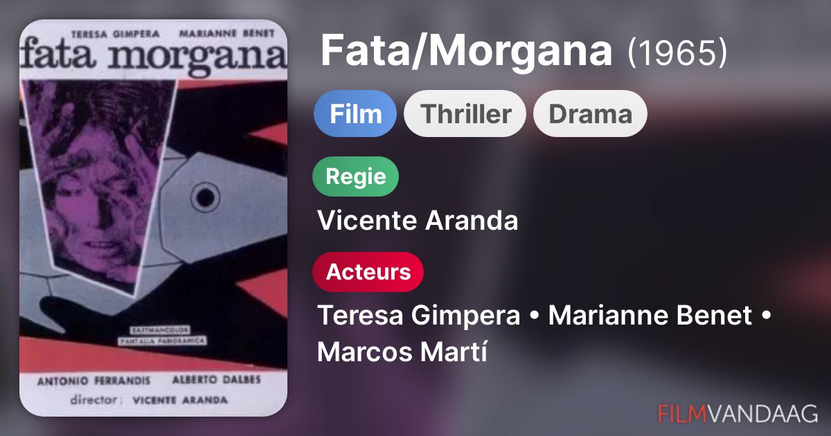 Fata/Morgana (film, 1965) kopen op dvd of blu-ray - FilmVandaag.nl