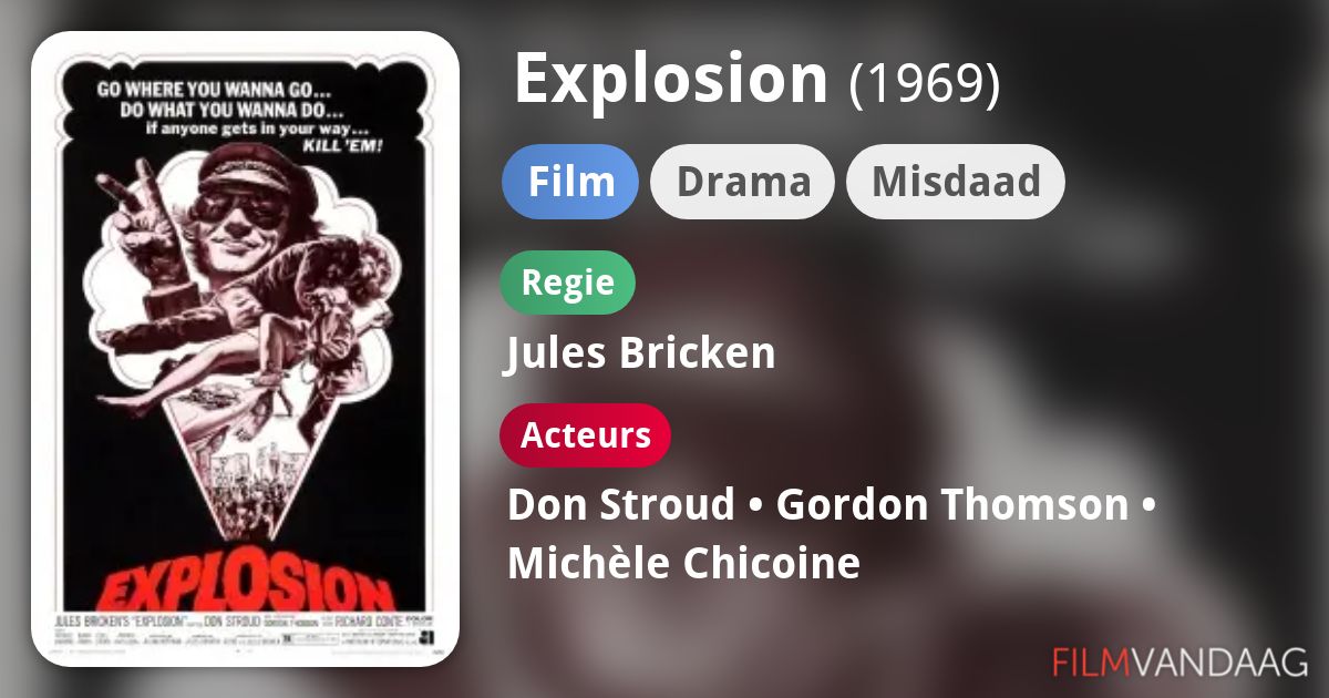 Explosion (film, 1969) - FilmVandaag.nl