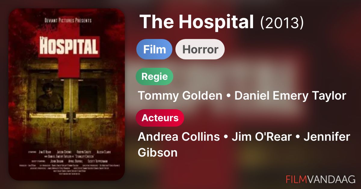 The Hospital (film, 2012) - FilmVandaag.nl