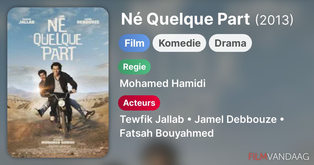 Né Quelque Part (film, 2013) - FilmVandaag.nl
