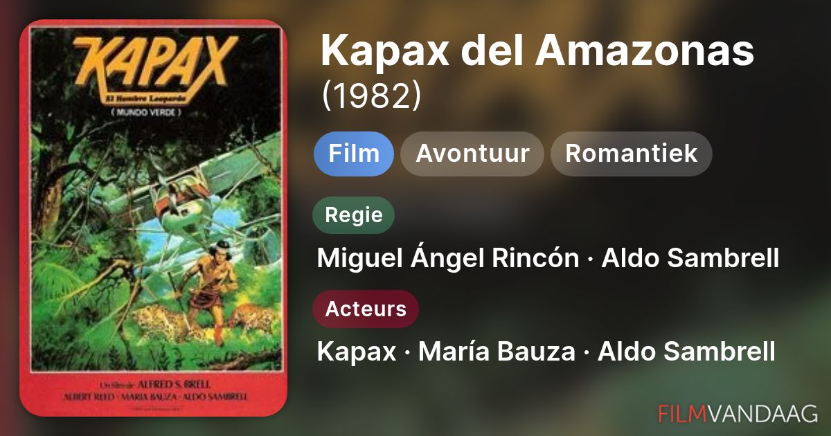 Kapax del Amazonas (film, 1982) - FilmVandaag.nl