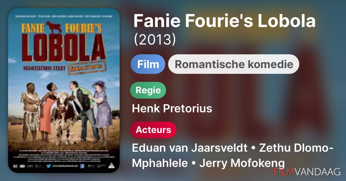 Fanie Fourie's Lobola (film, 2013) - FilmVandaag.nl
