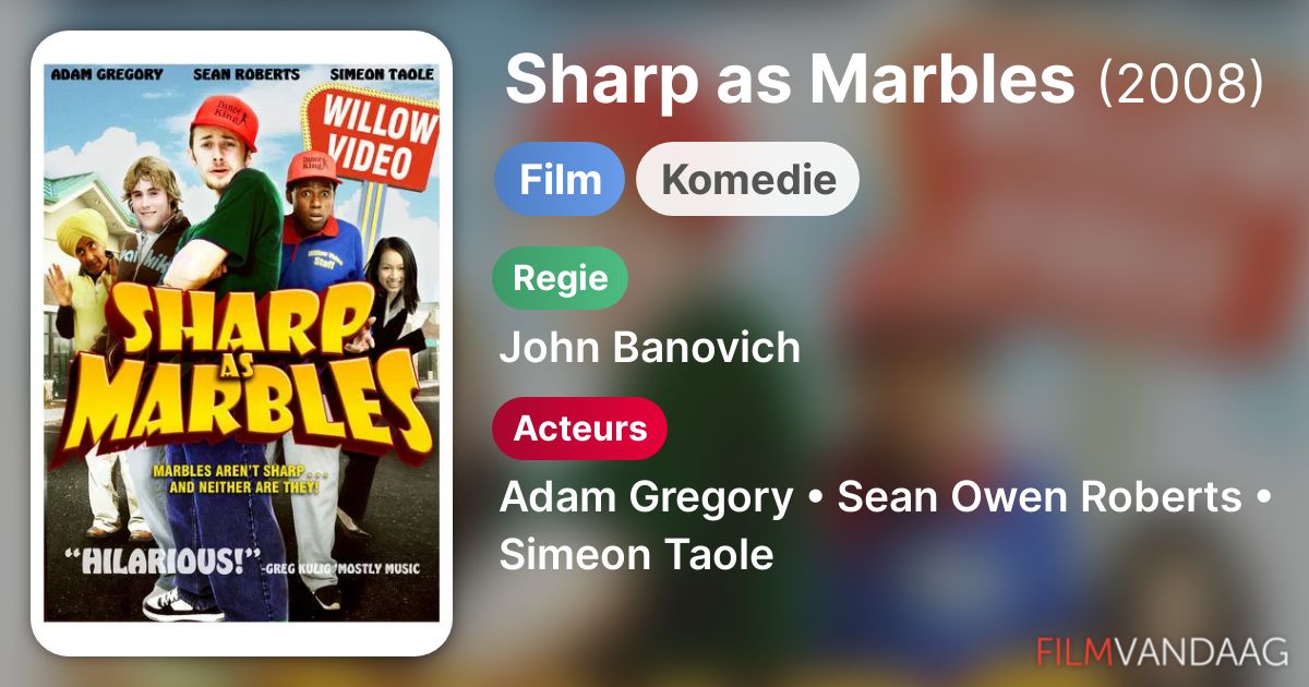 Sharp as Marbles (film, 2008) - FilmVandaag.nl