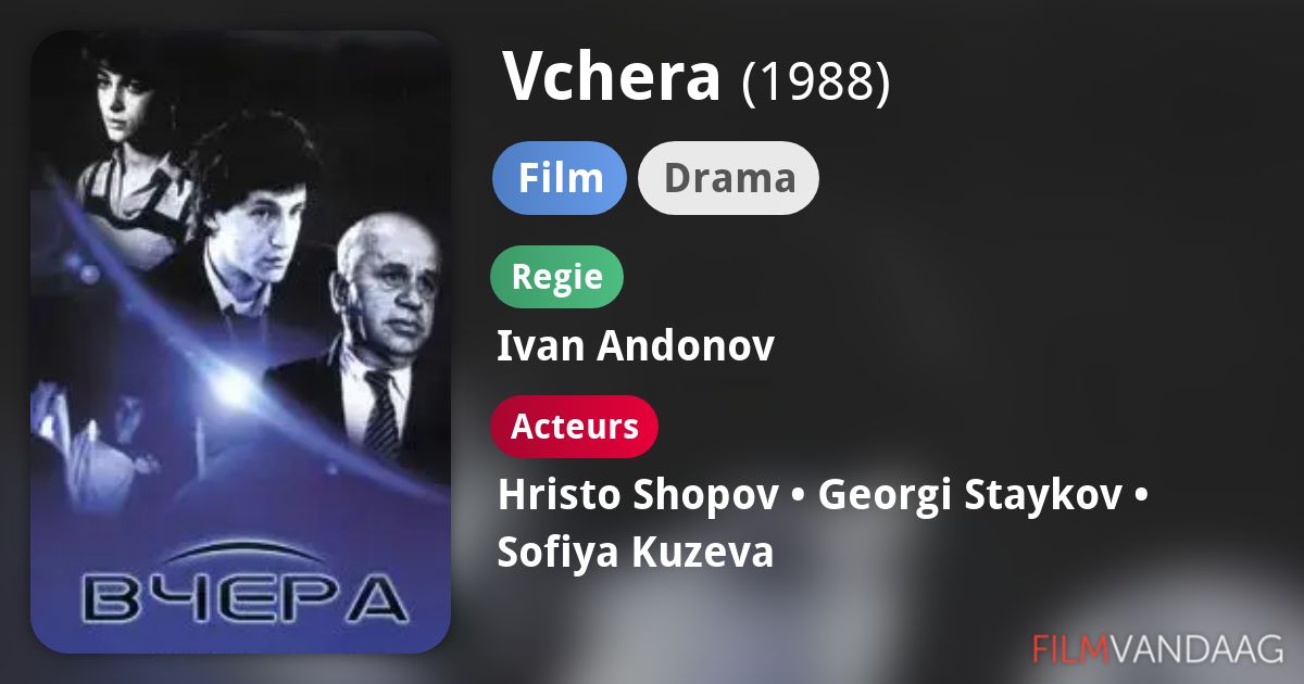 Vchera (film, 1988) - FilmVandaag.nl