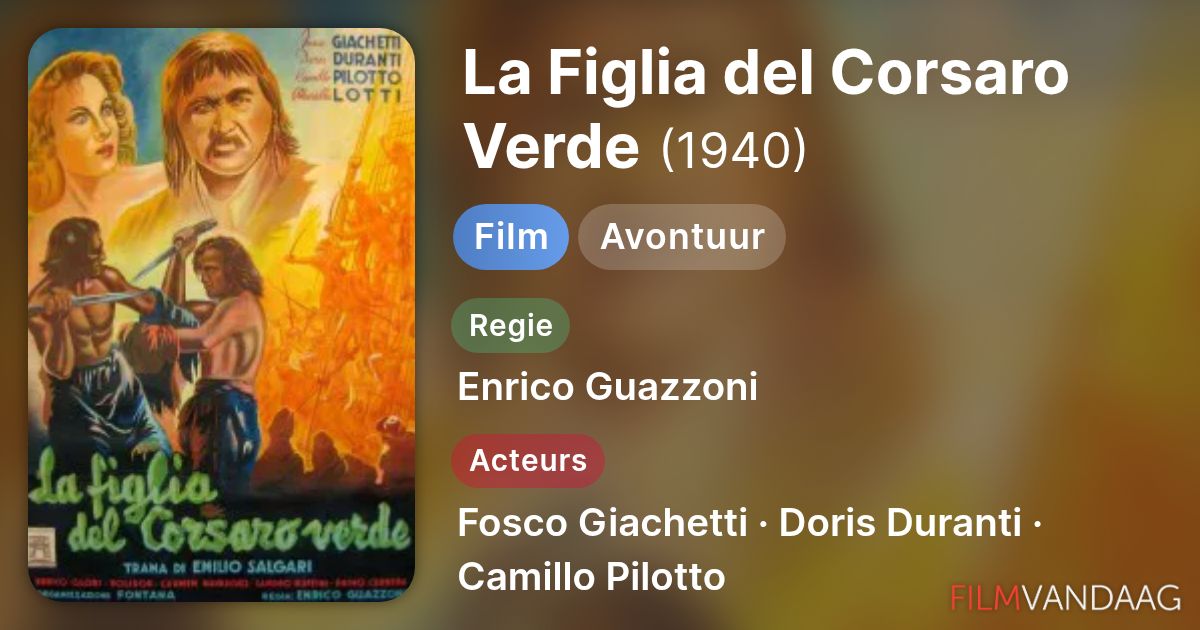 La Figlia del Corsaro Verde (film, 1940) Nu Online Kijken - FilmVandaag.nl