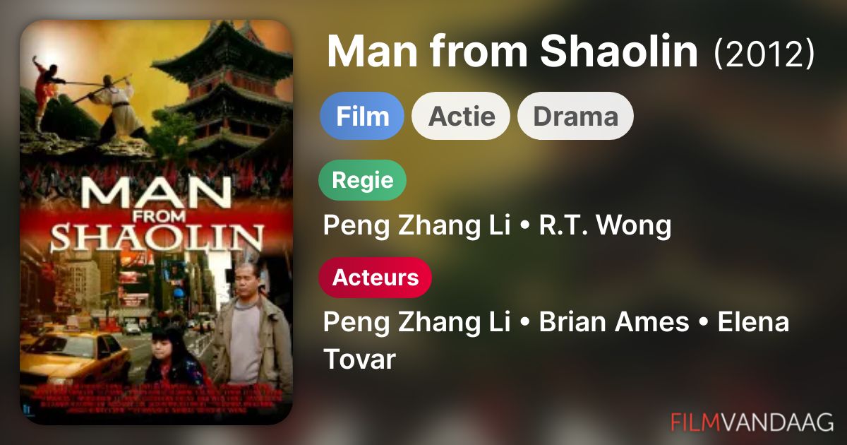 Man from Shaolin (film, 2012) - FilmVandaag.nl