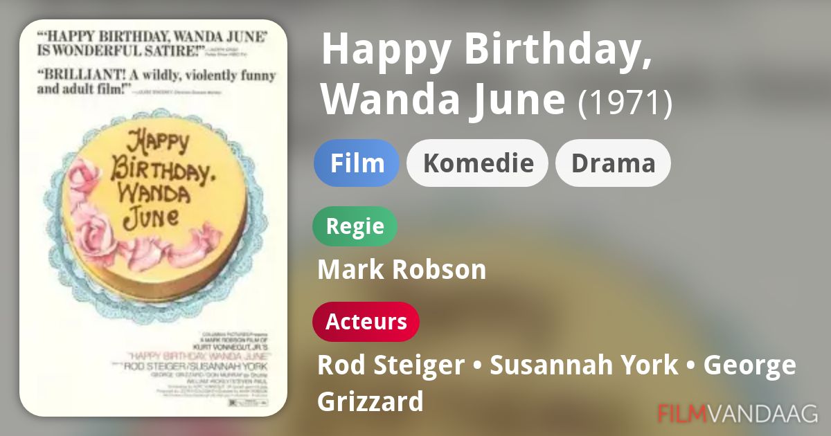 Happy Birthday, Wanda June (film, 1971) - FilmVandaag.nl