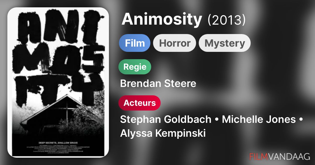 Animosity (film, 2013) - FilmVandaag.nl