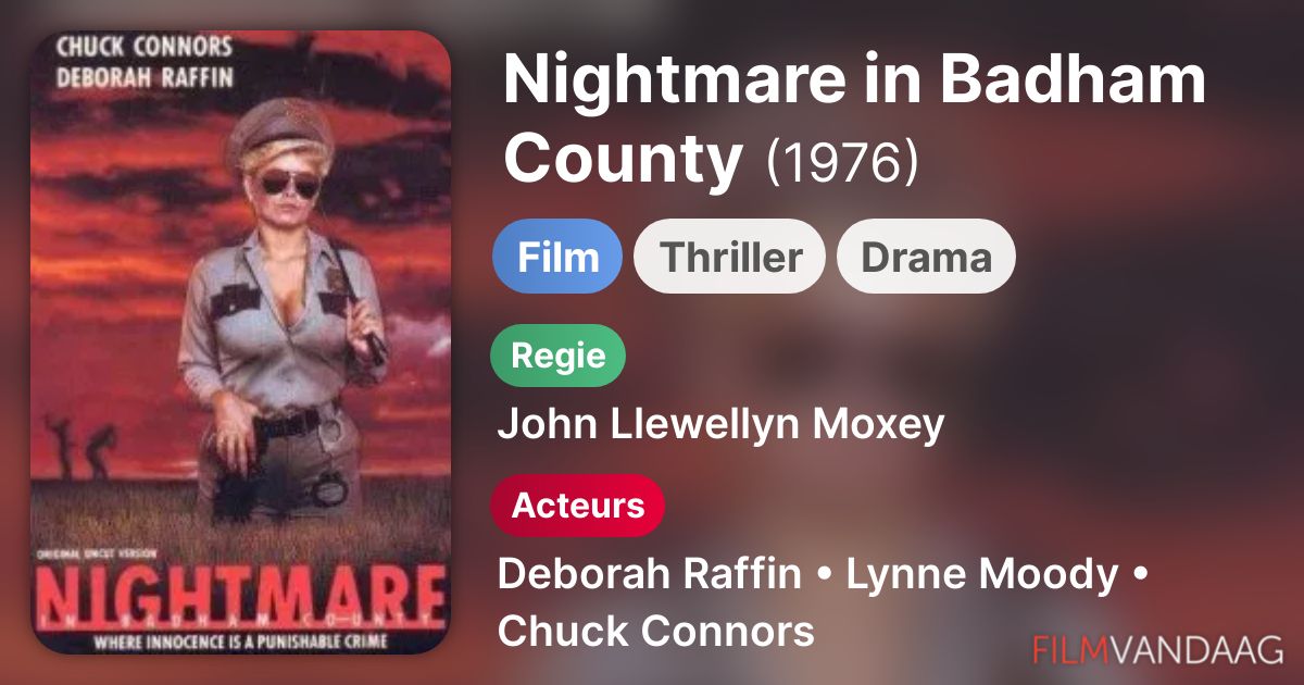 Nightmare in Badham County (film, 1976) - FilmVandaag.nl