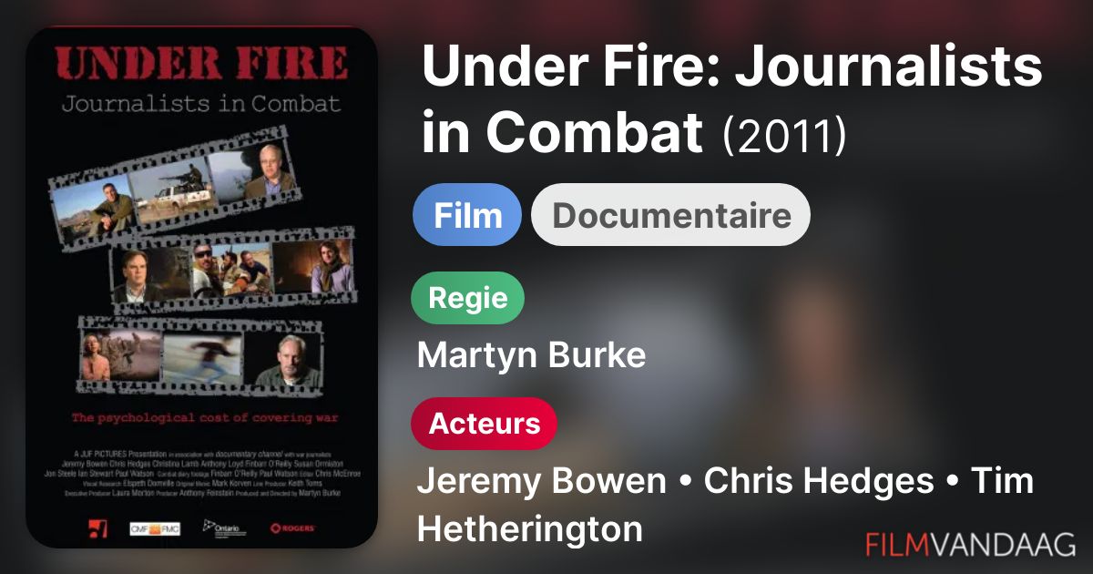 Under Fire: Journalists in Combat (film, 2011) - FilmVandaag.nl