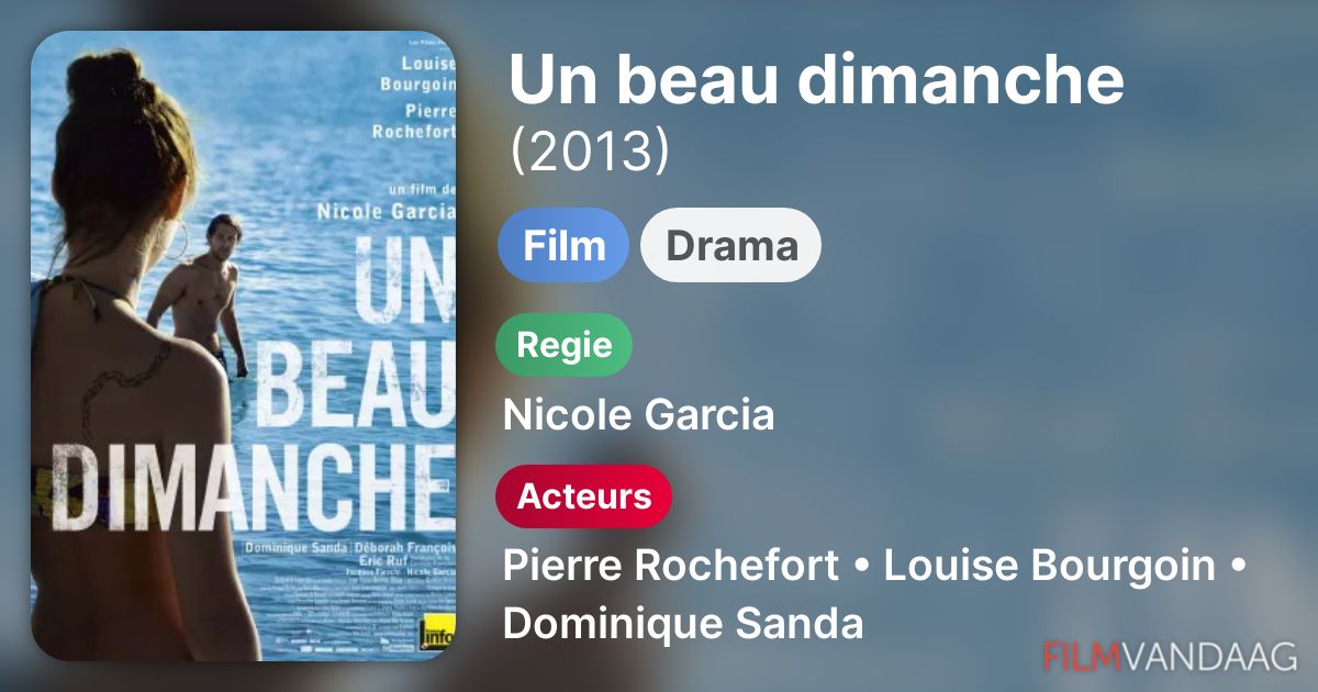 Un beau dimanche (film, 2013) - FilmVandaag.nl