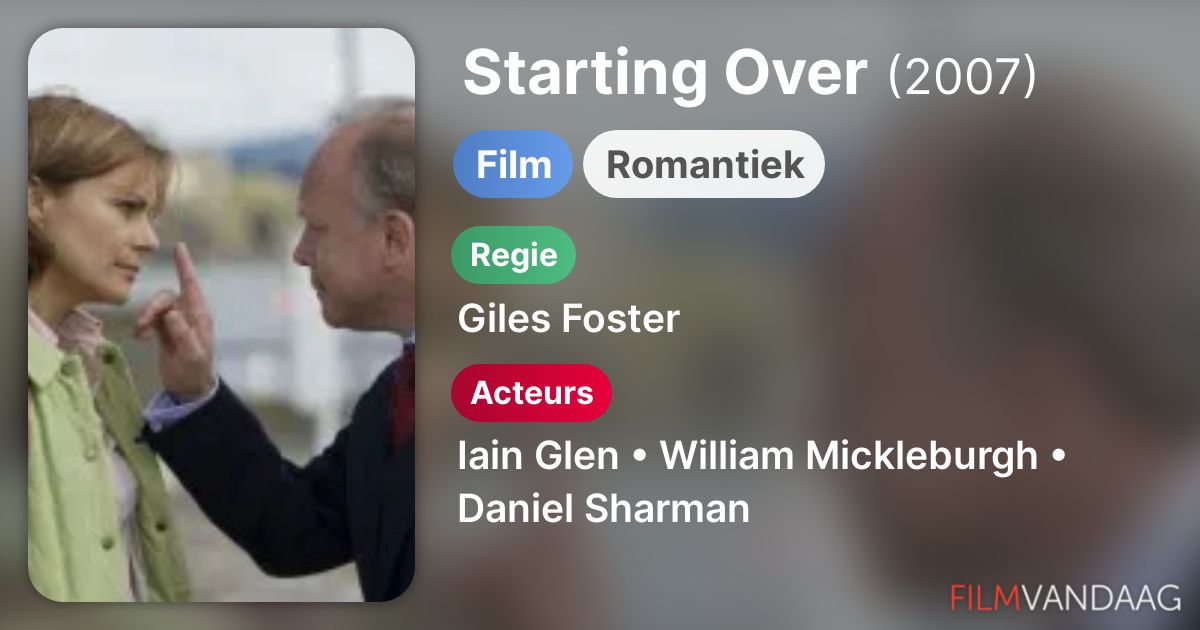 Starting Over (film, 2007) - FilmVandaag.nl