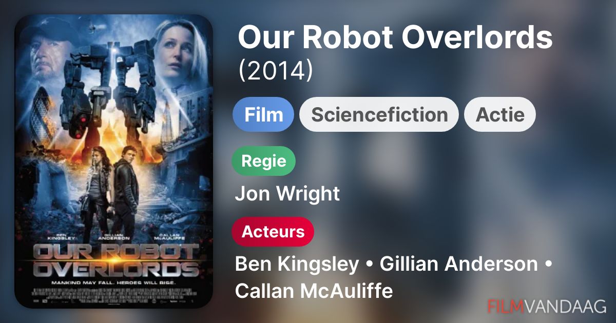 Our Robot Overlords (film, 2014) - FilmVandaag.nl