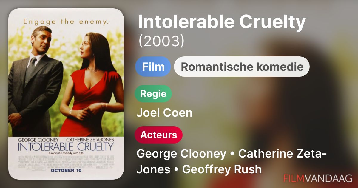 Intolerable Cruelty (film, 2003) - FilmVandaag.nl