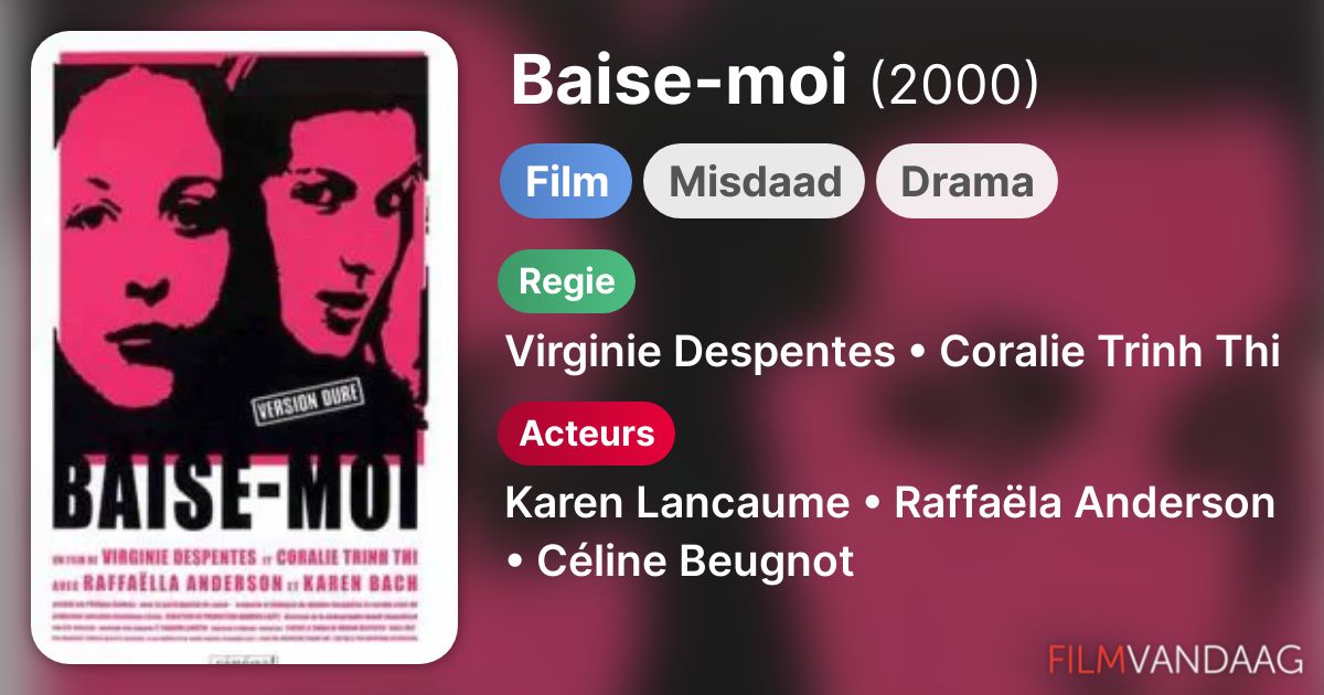 Baise-moi (film, 2000) kopen op dvd of blu-ray - FilmVandaag.nl
