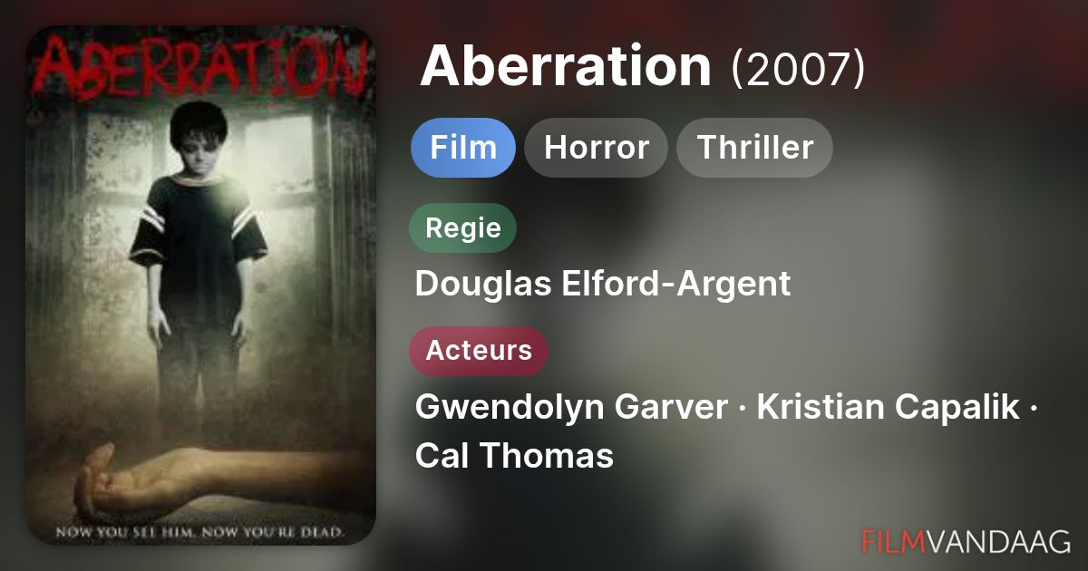 Aberration (film, 2007) - FilmVandaag.nl