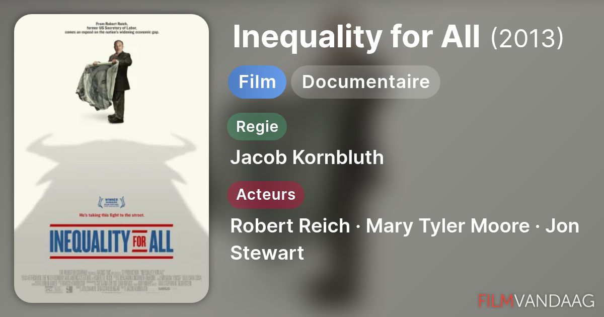 Inequality for All (film, 2013) - FilmVandaag.nl