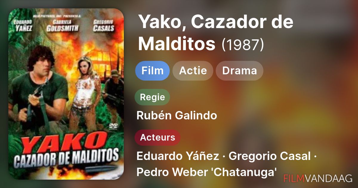 Yako, Cazador de Malditos (film, 1987) kopen op dvd of blu-ray ...
