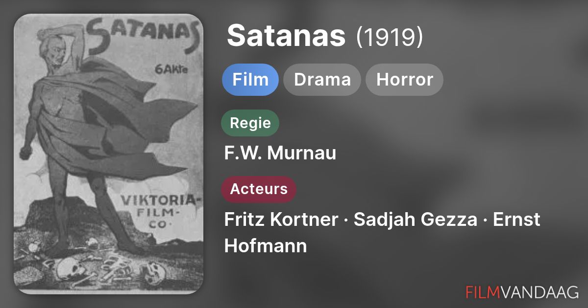 Satanas (film, 1919) - FilmVandaag.nl