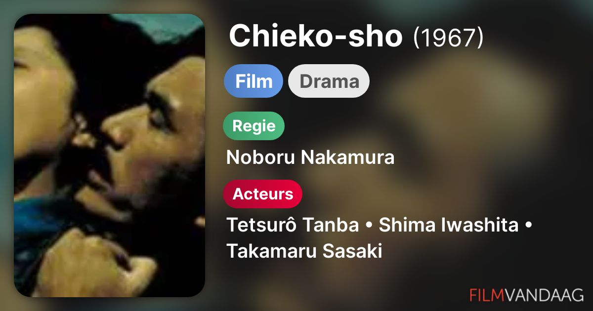 Chieko-sho (film, 1967) - FilmVandaag.nl
