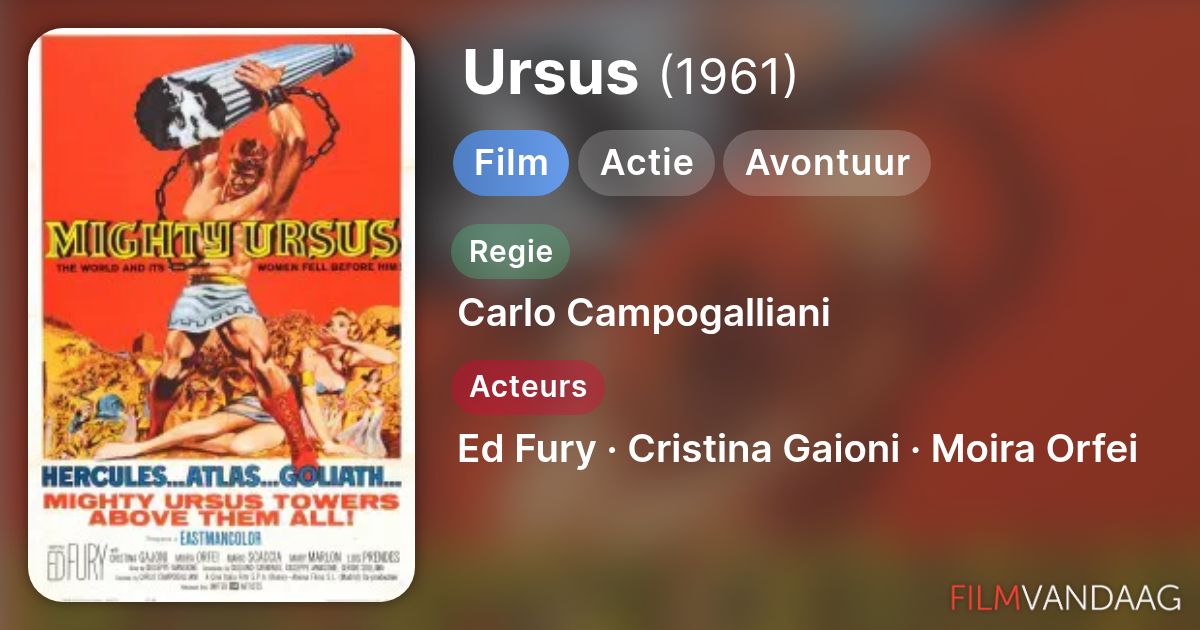 Ursus (film, 1961) - FilmVandaag.nl