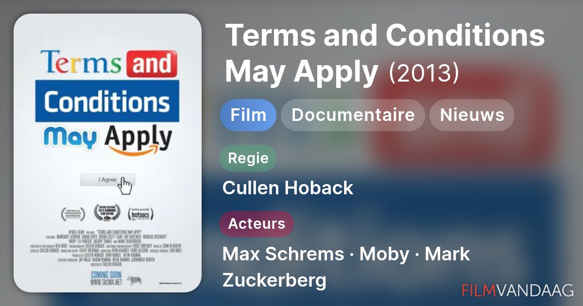 Uitzending gemist: Terms and Conditions May Apply (film, 2013 ...