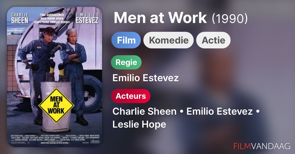 Alle acteurs in Men at Work (film, 1990) - FilmVandaag.nl