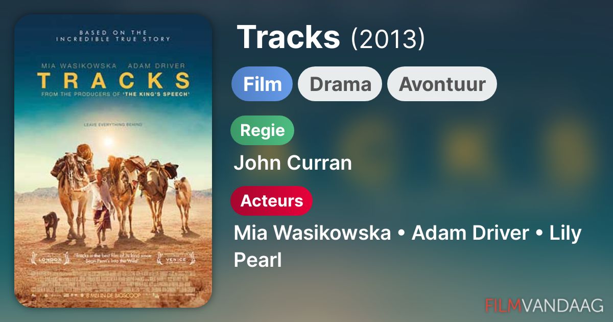 Tracks (film, 2013) - FilmVandaag.nl