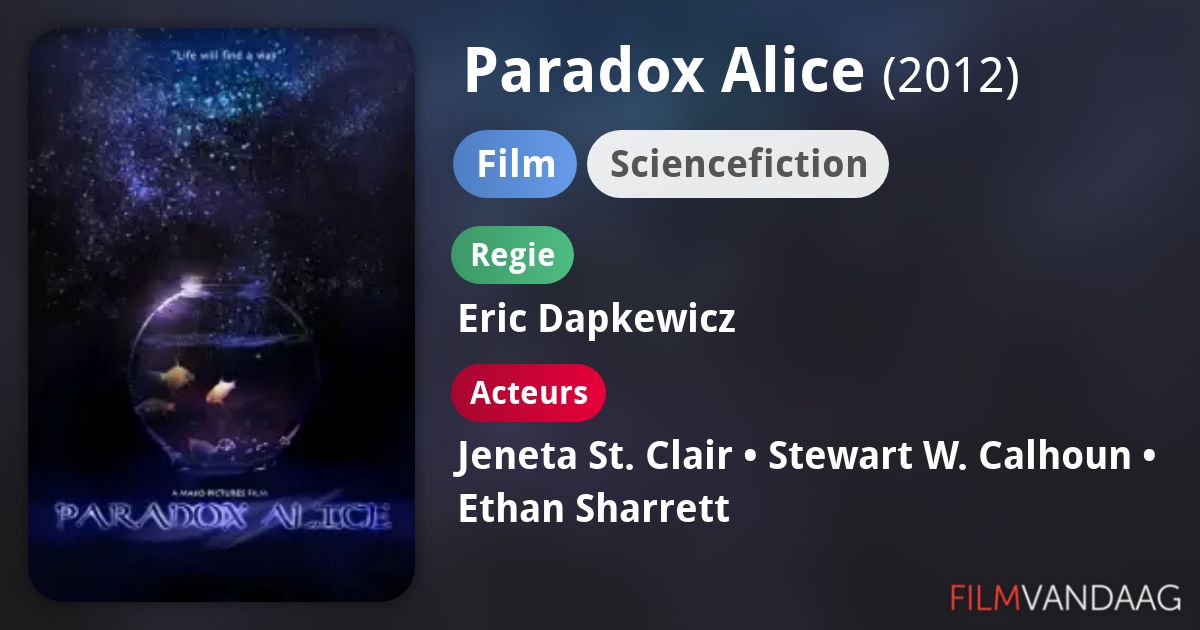 Paradox Alice (film, 2012) - FilmVandaag.nl
