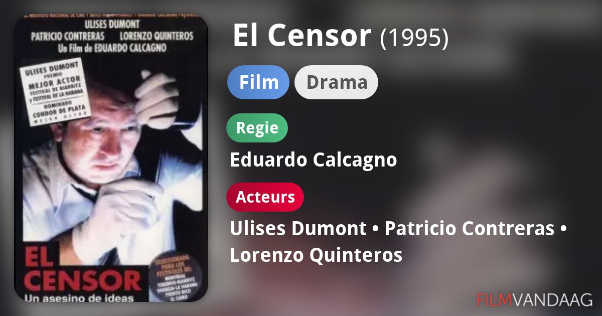 El Censor (film, 1995) - FilmVandaag.nl