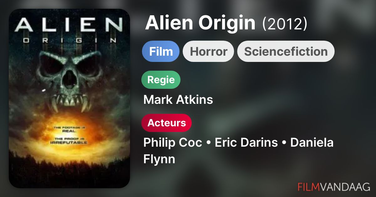 Alien Origin (film, 2012) - FilmVandaag.nl