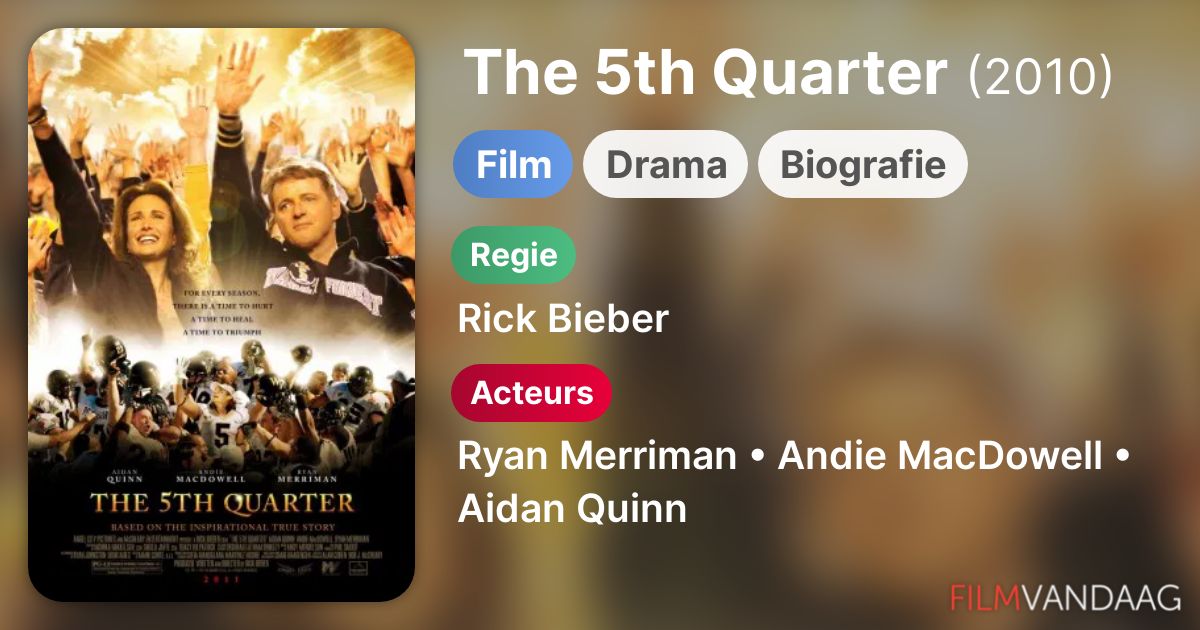 The 5th Quarter (film, 2010) - FilmVandaag.nl