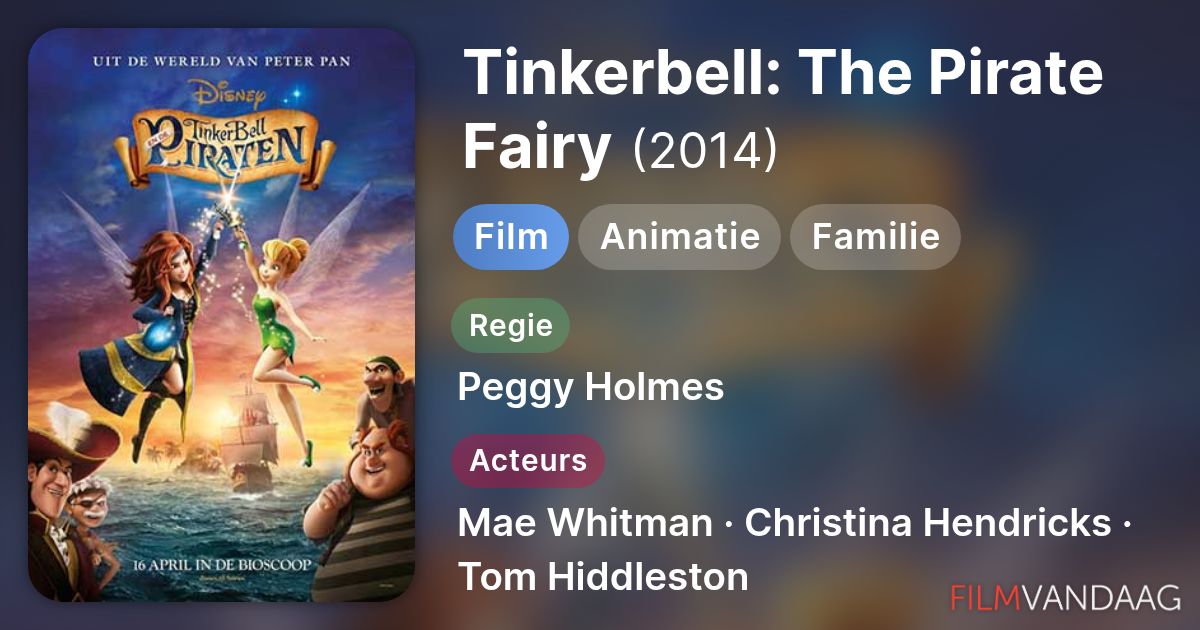 Tinkerbell: The Pirate Fairy (film, 2014) - FilmVandaag.nl